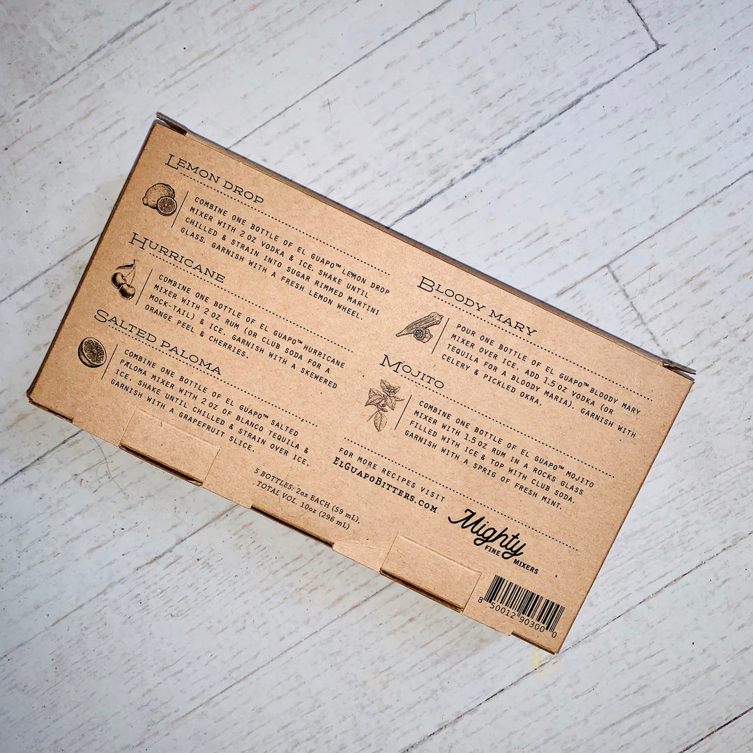 Craft Cocktail Gift Box – Pour 5 Single Servings of El Guapo